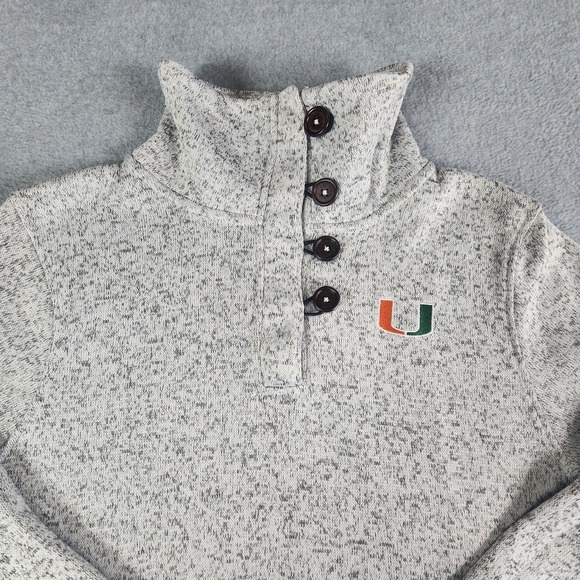 Sweaters | Miami Hurricanes Toggle Button Sweater Womens L Champion ...